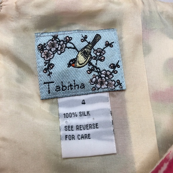 Anthropologie | Dresses | Anthropologie Tabitha Silk Rose Floral Dress ...